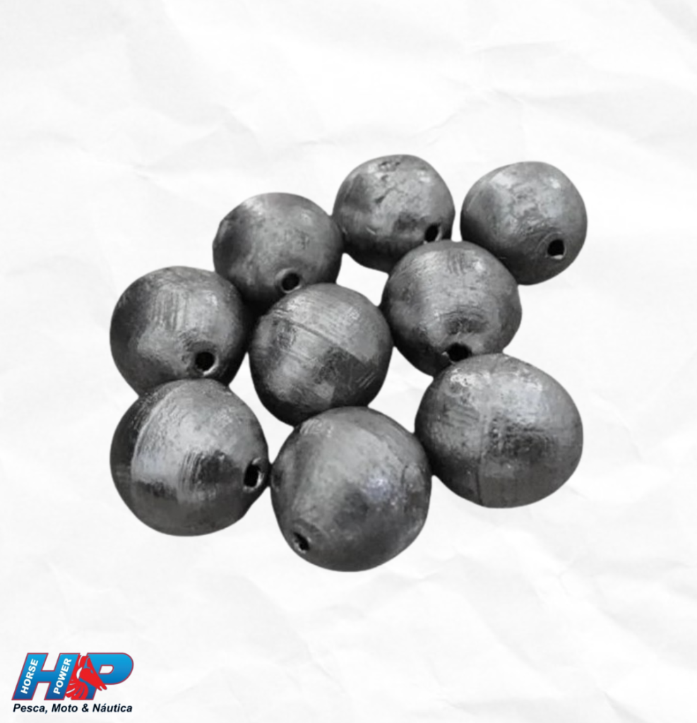 Chumbada Bola HP Nº 05 60 g Pacote 1 kg - HP Moto, Náutica e Pesca