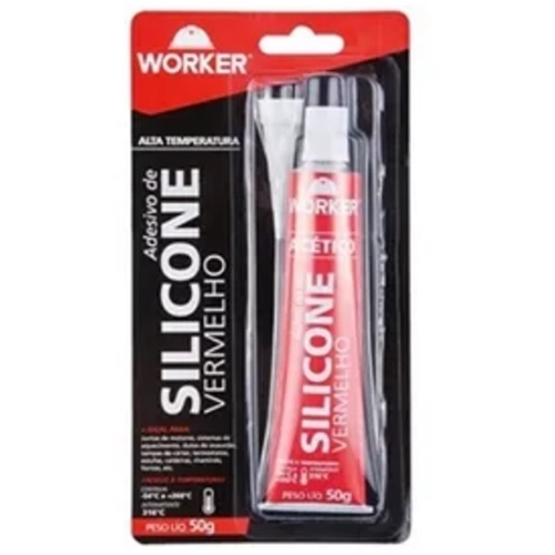 Silicone vermelho worker alta temperatura 50g-7899956607301 - HP Moto ...