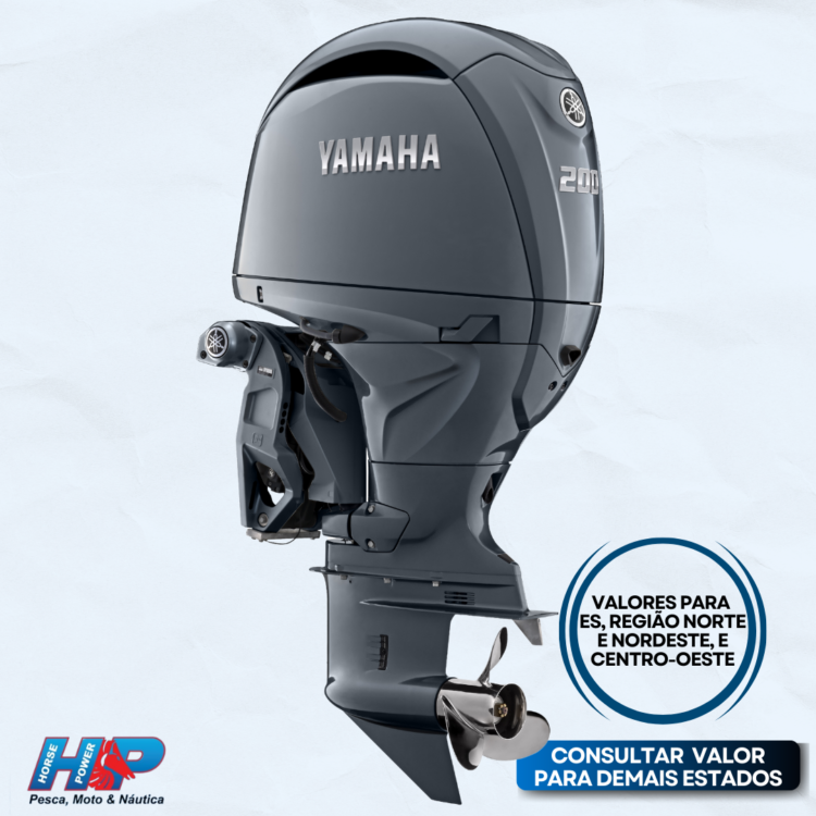 Motor de popa Yamaha F200 NSTL – HP Moto, Náutica e Pesca